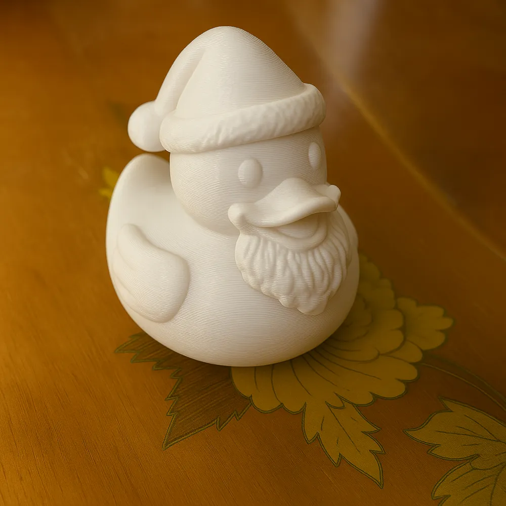 Santa Claus Christmas Duck - Free 3D Print Model - MakerWorld