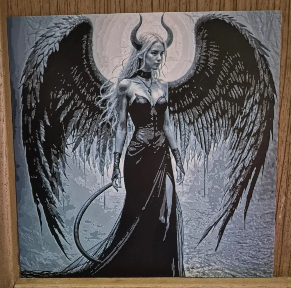 sexy devil lady hueforge - Free 3D Print Model - MakerWorld