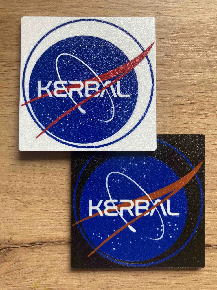 Kerbal Space Program (KSP) NASA-styled coasters by Rikkitik MakerWorld ...