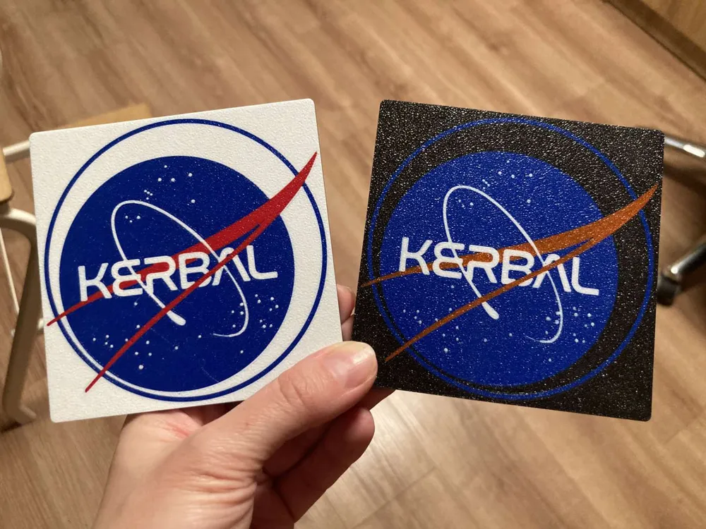 Kerbal Space Program (KSP) NASA-styled coasters by Rikkitik MakerWorld ...