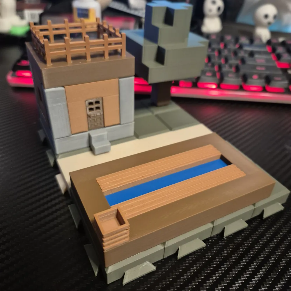DND Minecraft Farm - Free 3D Print Model - MakerWorld