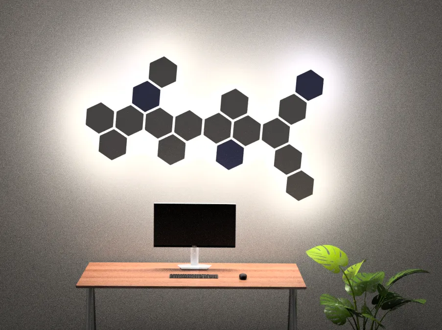 Hexagon Wall Light by 3DSlash - MakerWorld
