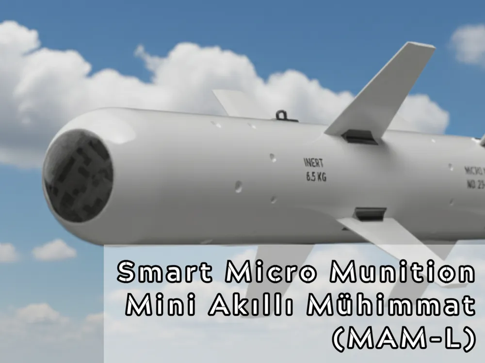 Roketsan (MAM-L) Smart Micro Munition - Free 3D Print Model - MakerWorld