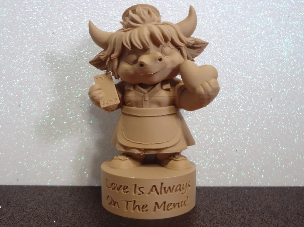 Highland Hugs For Your Heart Collection Waitress! - Free 3D Print Model ...