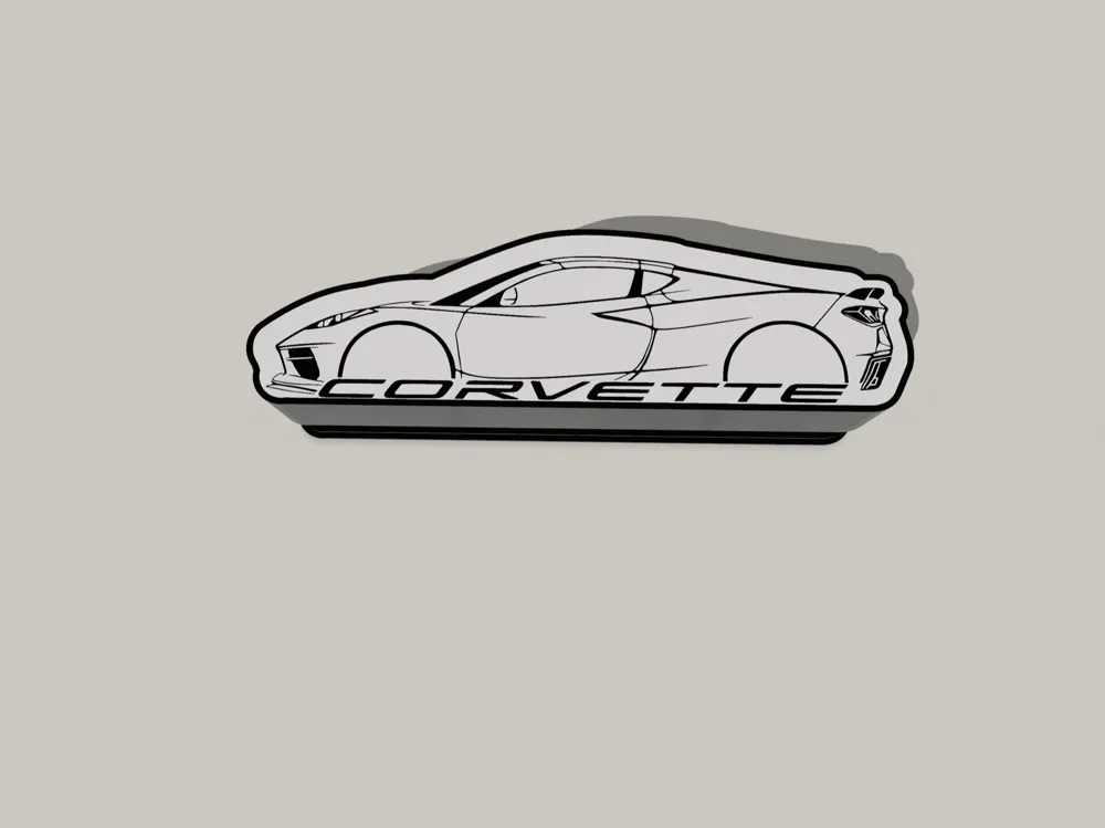 corvette light box by Vitormhs - MakerWorld