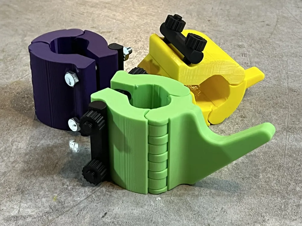 Hinged Pipe Clamp by PuzMaker2024 MakerWorld: Download Free 3D Models