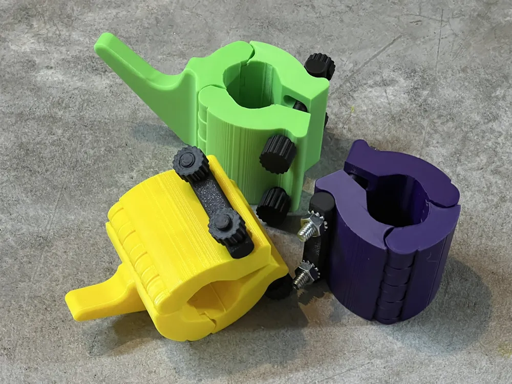 Hinged Pipe Clamp by PuzMaker2024 MakerWorld: Download Free 3D Models