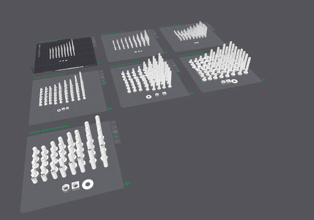 终极螺丝套装 来自 Layer Forge MakerWorld：免费下载 3D 模型