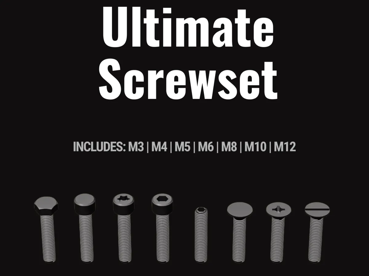 终极螺丝套装 来自 Layer Forge MakerWorld：免费下载 3D 模型