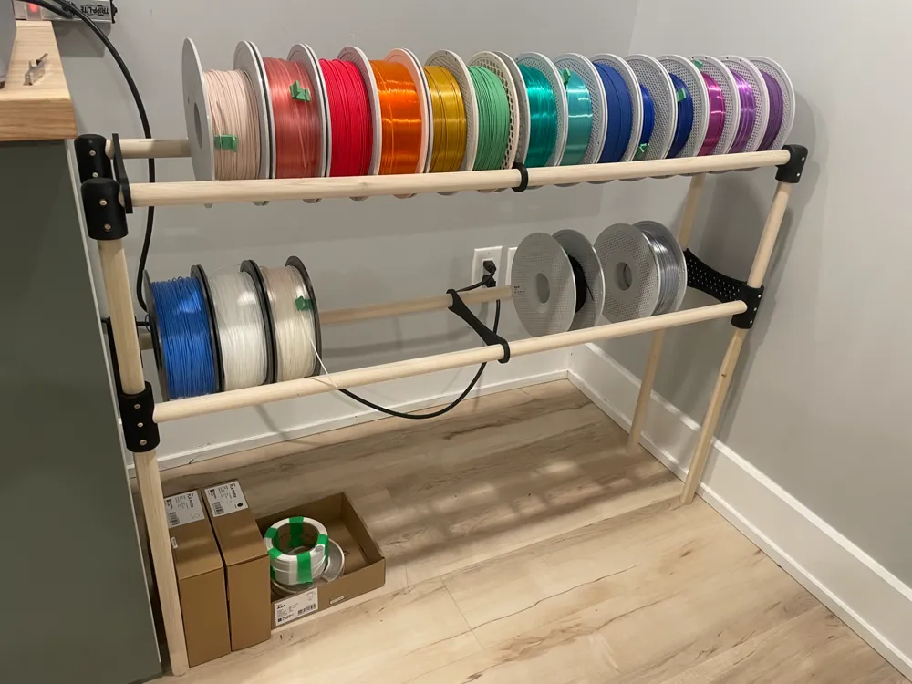 Stylish Filament Shelf (no screws!) by slipstream - MakerWorld