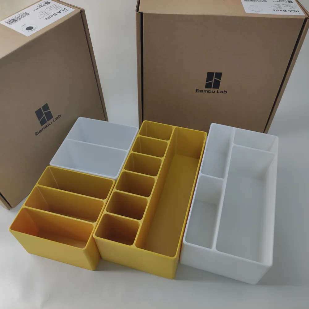 Multi-compartment storage box for Bambu Lab 1KG PLA filament packaging ...