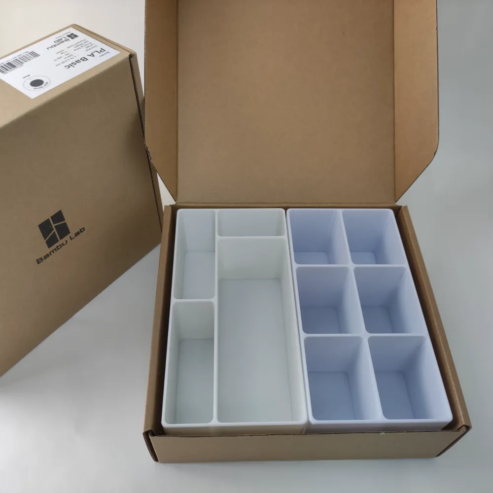 Multi-compartment storage box for Bambu Lab 1KG PLA filament packaging ...