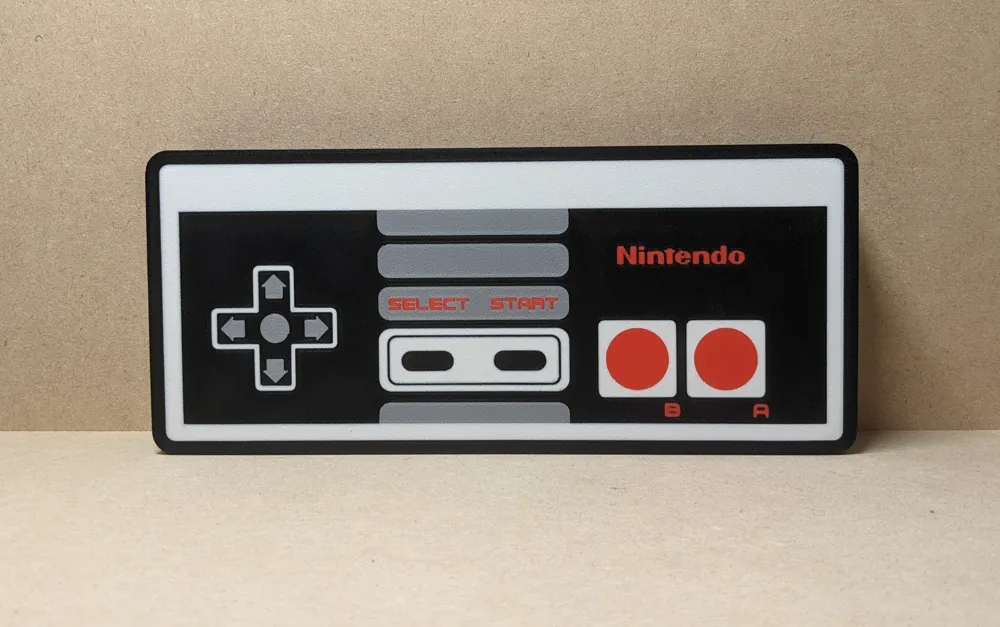 NES Controller Lightbox LED Lamp by SilMan3D - MakerWorld