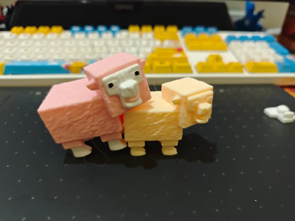 Minecraft Movie (Block Sheep) by 手废的黑山羊 MakerWorld: Download Free 3D Models