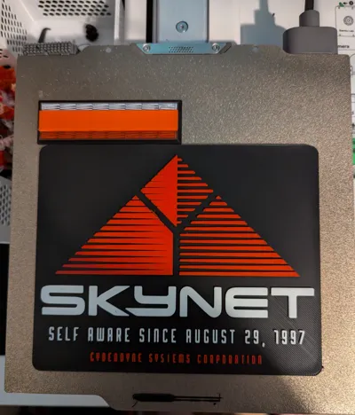 Skynet Logo - Plate (Terminator) by Krafty3D - MakerWorld