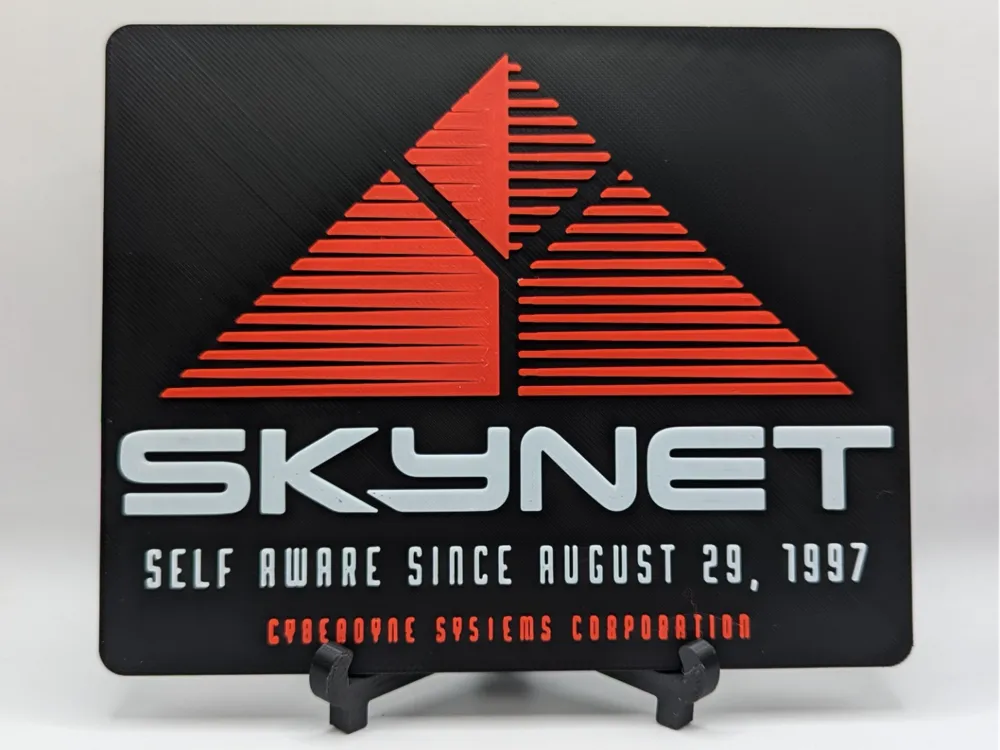 Skynet Logo - Plate (Terminator) by Krafty3D - MakerWorld