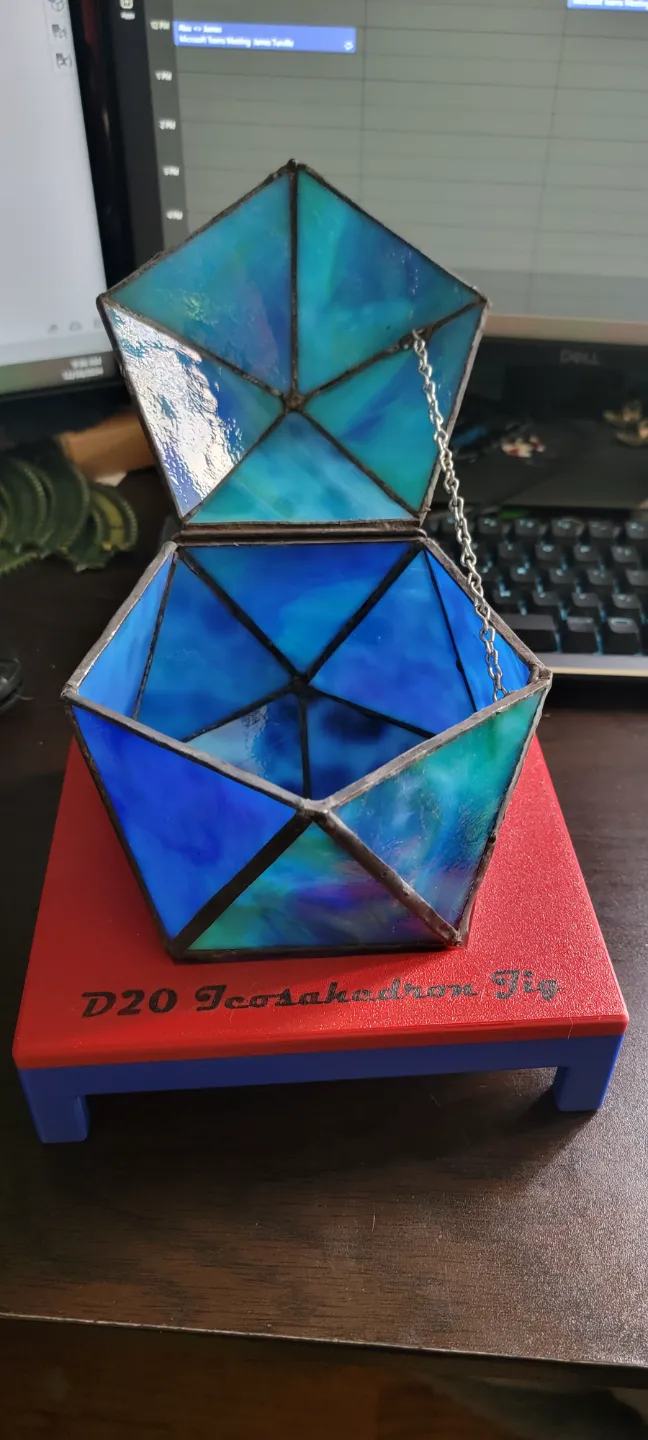 Stained Glass D20 - Icosahedron Jig by DocNougat - MakerWorld
