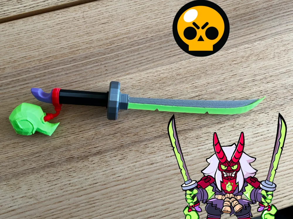 Épée Oni Kenji de Brawl Stars par Razerxb360 MakerWorld : Téléchargez ...