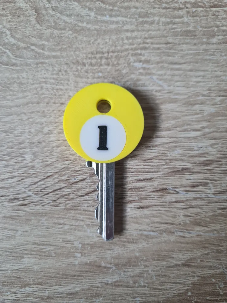 Billiard Ball Key Covers - Free 3D Print Model - MakerWorld