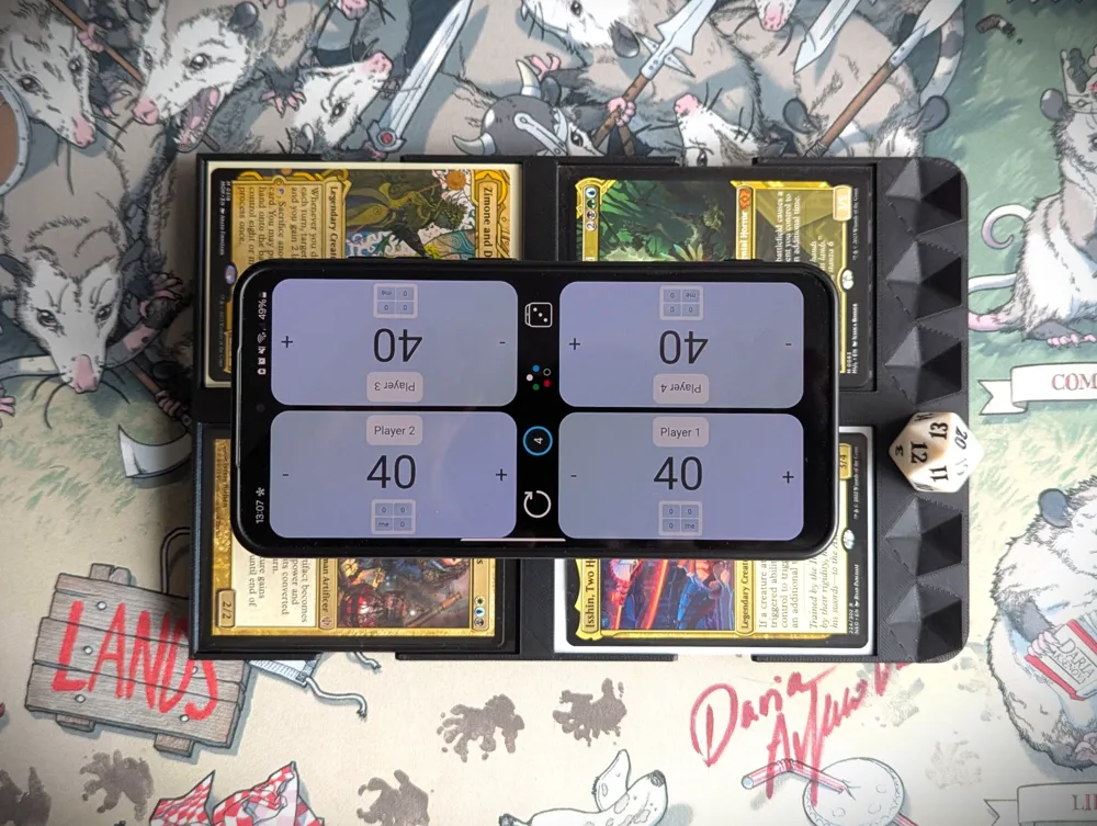 Commander Tray with Phone Holder - MTG Accessory by Royal with Cheese ...