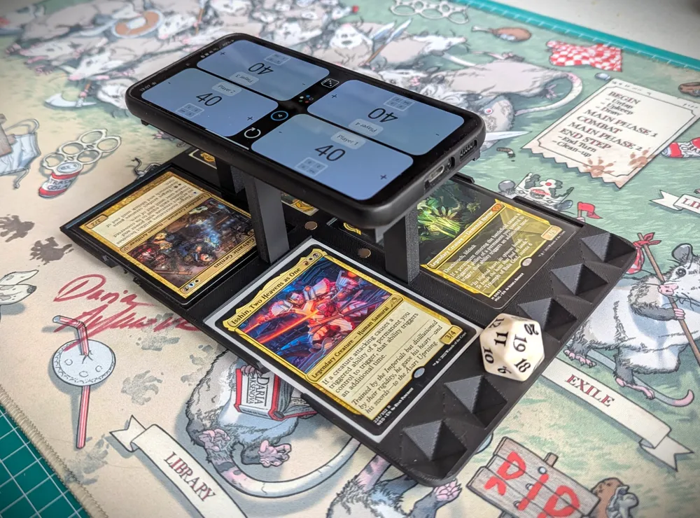 Commander Tray with Phone Holder - MTG Accessory by Royal with Cheese ...