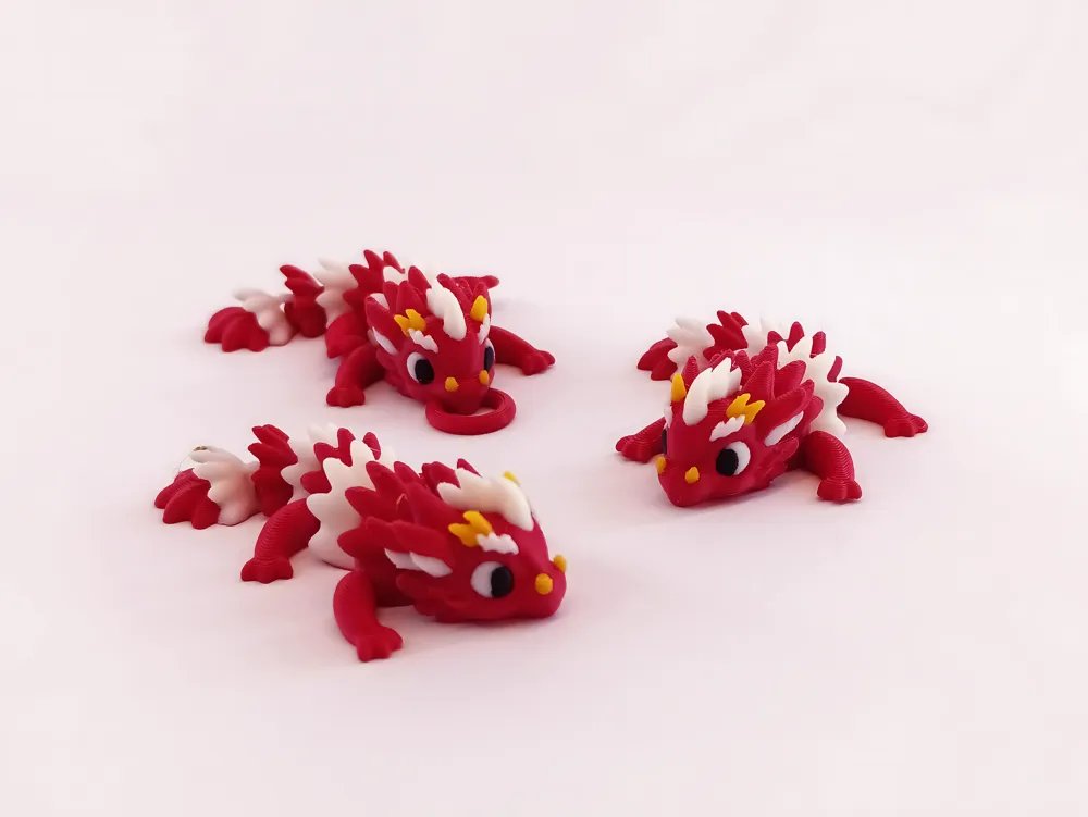 Articulated Mini Candy Dragon - Free 3D Print Model - MakerWorld