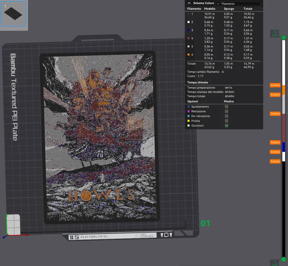 Howl's Moving Castle HueForge - Free 3D Print Model - MakerWorld