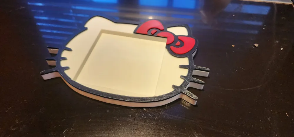 Hello Kitty Sticky Note Holder - Free 3D Print Model - MakerWorld