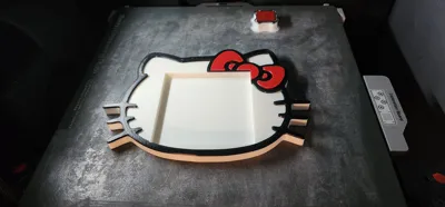 Hello Kitty Sticky Note Holder by Syniztah MakerWorld: Download Free 3D ...