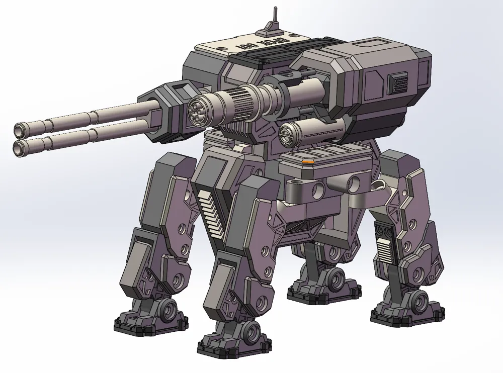 Open Source - BFOX001 Mech Turret Assembly Version (Multi-color multi ...