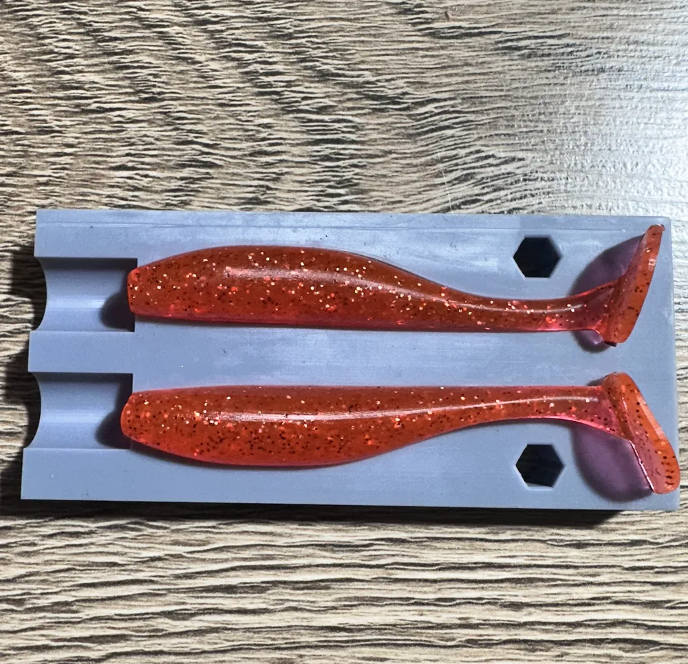 Soft Lure Shad Mold - DIY Fishing Bait - Free 3D Print Model - MakerWorld