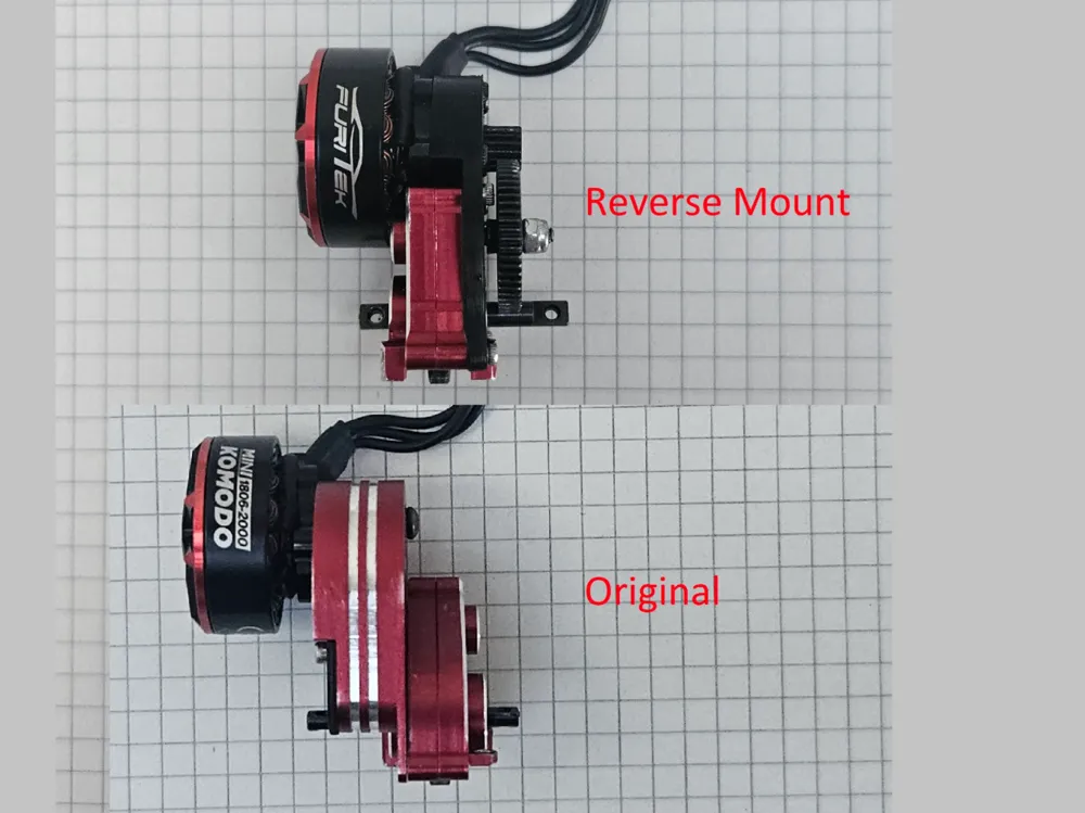 SCX24 - Furitek Mini Komodo Reverse Motor Mount - Free 3D Print Model ...