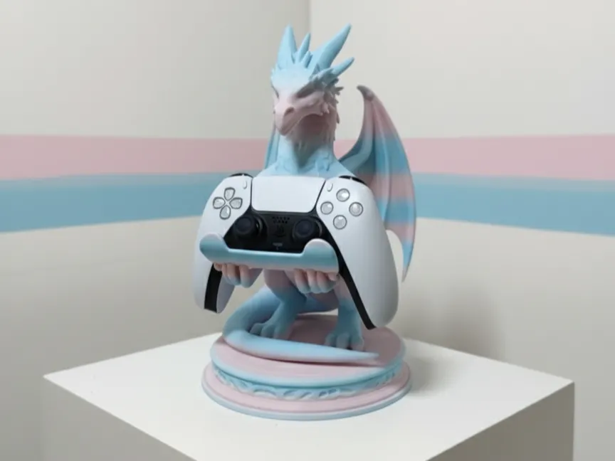 Dragon Controller Holder – PS5 Stand - Free 3D Print Model - MakerWorld