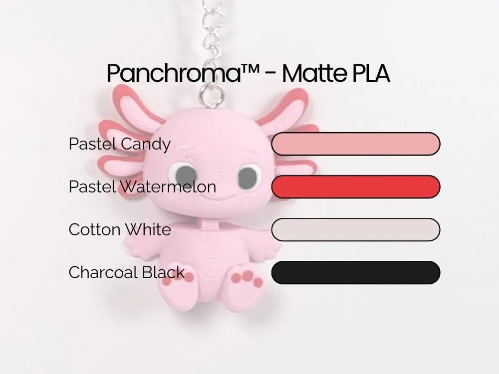 Flexi Axolotl – Magnet & Keychain - Free 3D Print Model - MakerWorld