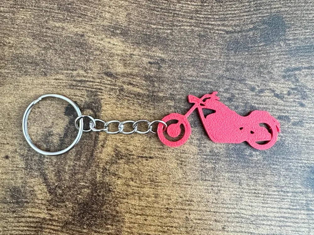 Chopper Motorcycle Keychain 2 grams by Nyuks_85 - MakerWorld