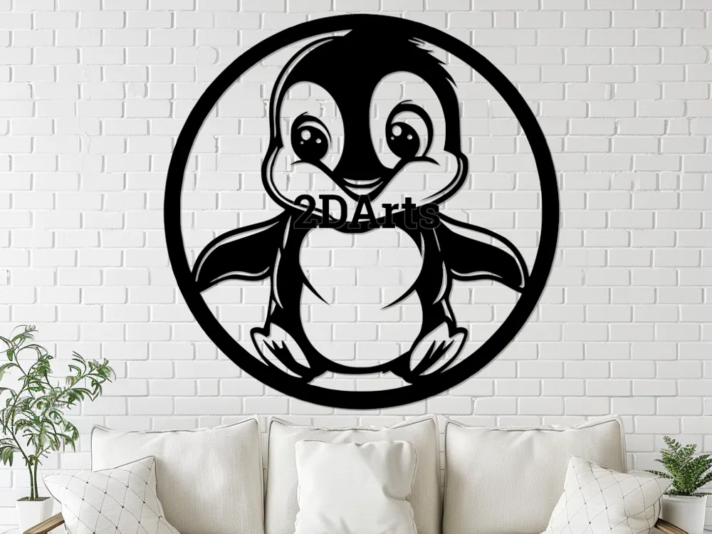 Baby Penguin – STL for 3D & Laser Cut by 2D Art - MakerWorld