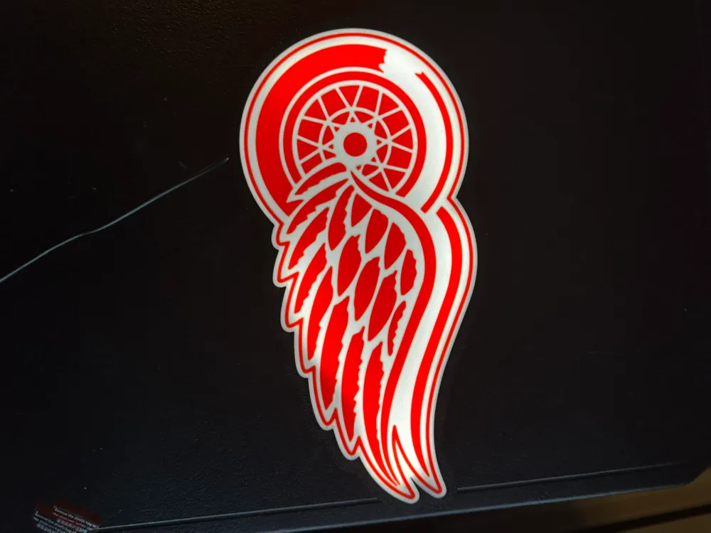 Detroit Red Wings Light Box by Rich C MakerWorld: Download Free 3D Models