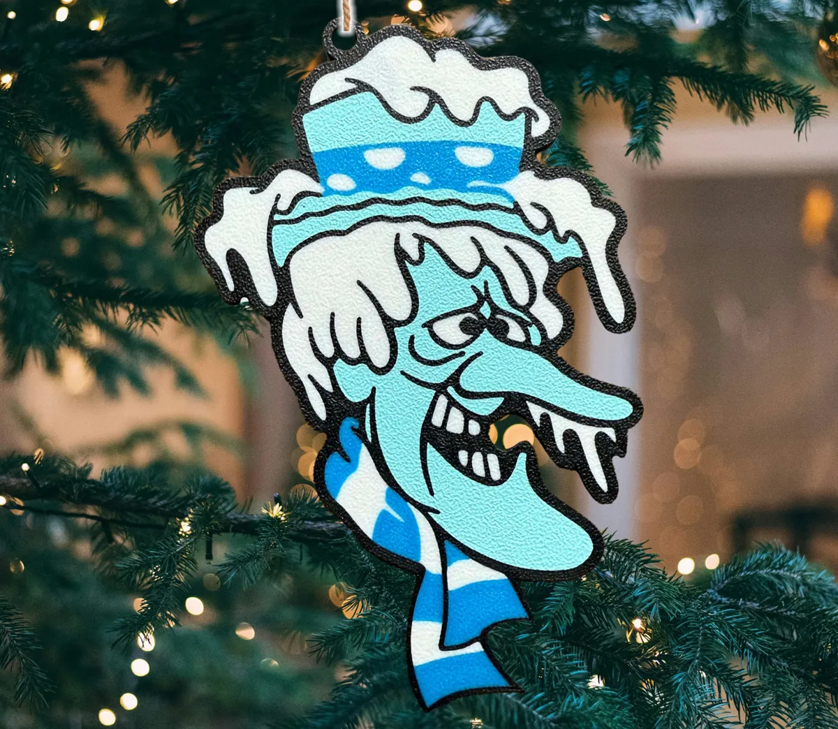 Christmas Snow Miser Tree Ornament - Free 3D Print Model - MakerWorld