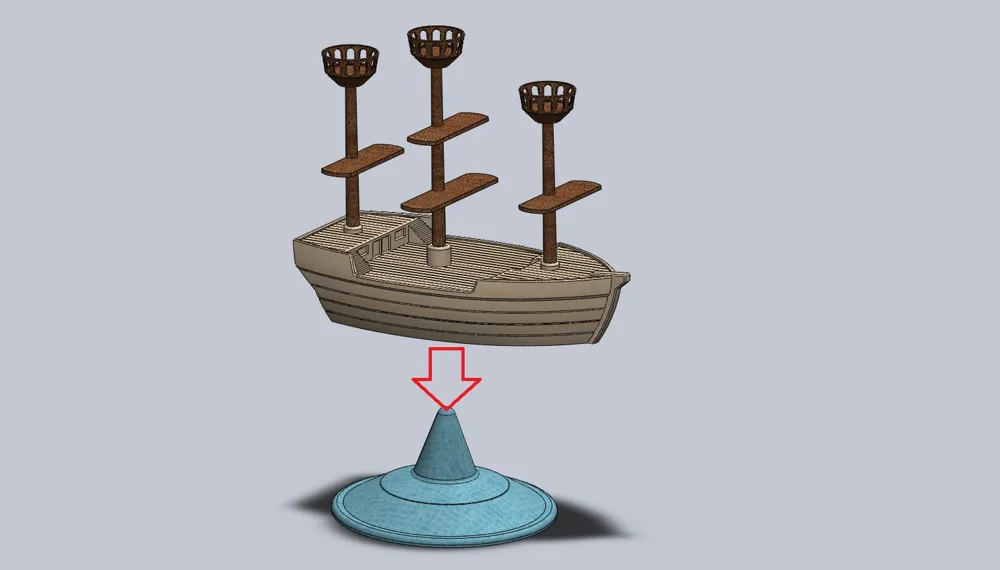 Balance Game - Penguins on the boat by Ragnar 3D - MakerWorld