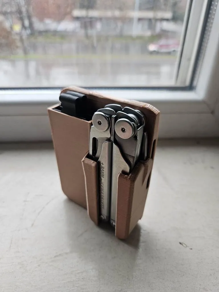 Leatherman Wave + Bit Kit Holster + Thin - Free 3D Print Model - MakerWorld