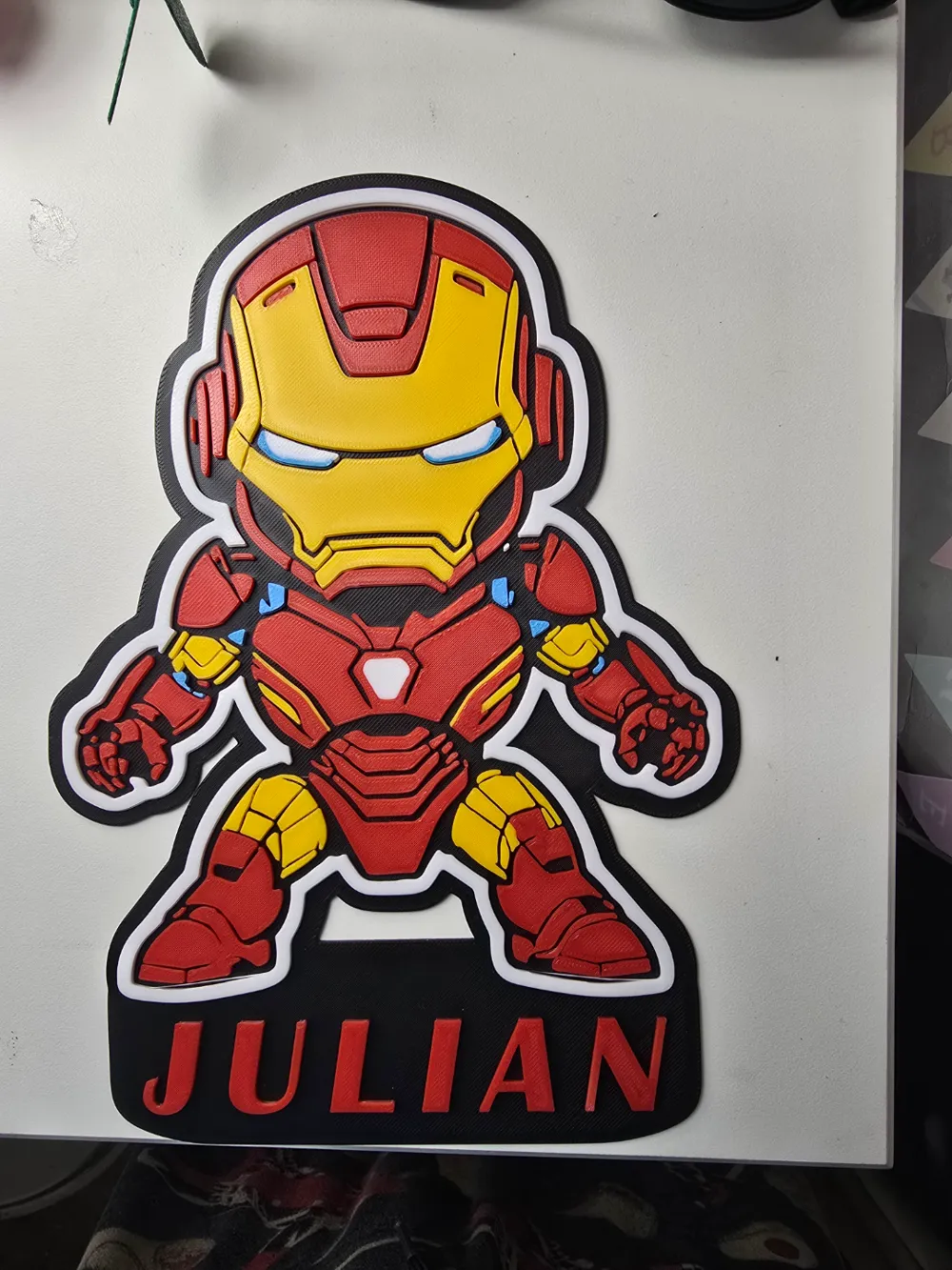 Customize Iron man name plate by monchis MakerWorld: Download Free 3D ...