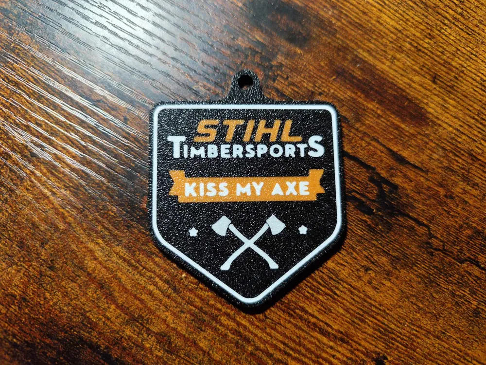 Stihl timbersports keychain by jakub-k - MakerWorld