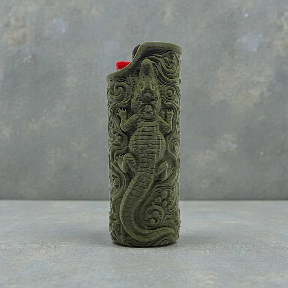 Crocodile Bic Sleeve - Free 3D Print Model - MakerWorld