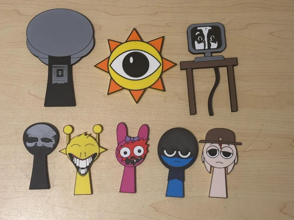 Sprunki Horror Versions Figure Pack 3 by BBN GRAFX - MakerWorld