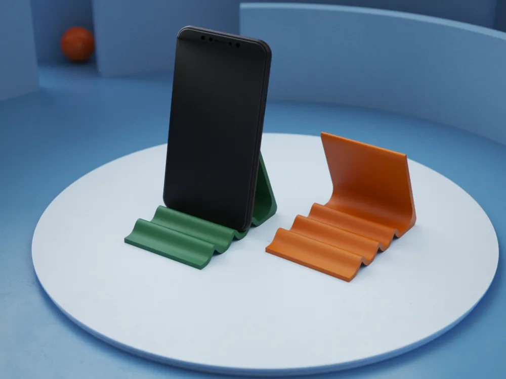 Simple Minimal Wave Phone Holder by PNT Design - MakerWorld