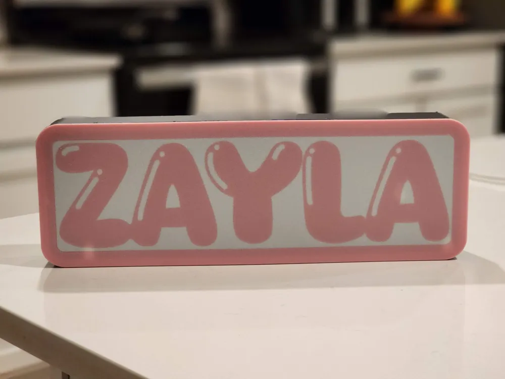 Name Lightbox (Zayla) by DREWZUKI - MakerWorld