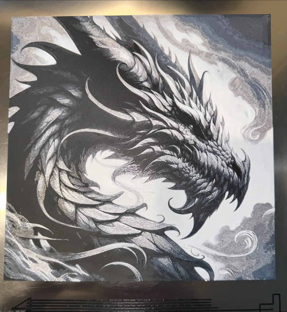 HueForge Dragon Head by MentalSchism - MakerWorld