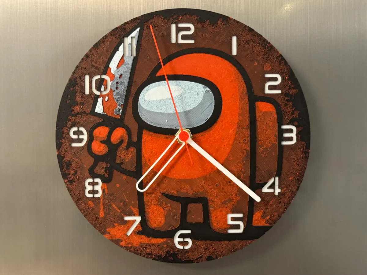 wall / desk clock Among Us Impostor - Free 3D Print Model - MakerWorld