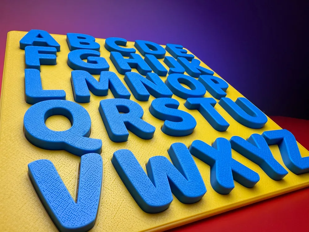 ALPHABET PUZZLE - Montessori Letter Puzzle - Free 3D Print Model ...