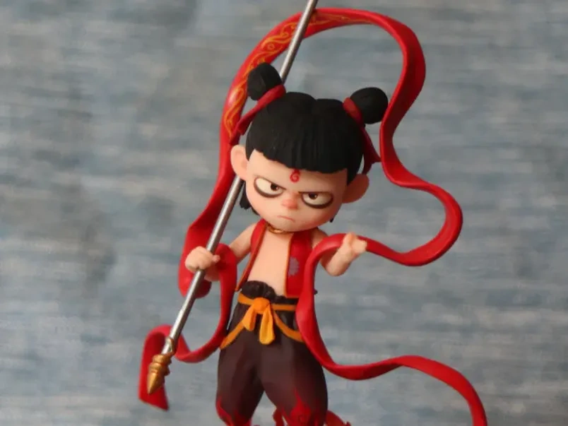 Nezha 1st Movie Mona Hand-Painted Remaster Lotus Wind Fire Wheel Fire ...